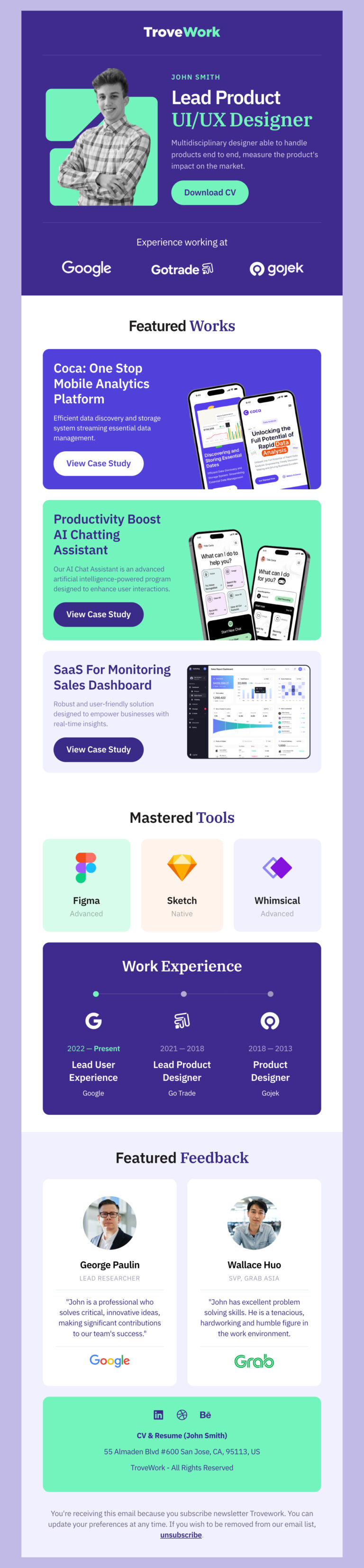 Free HTML Email Templates by Designmodo