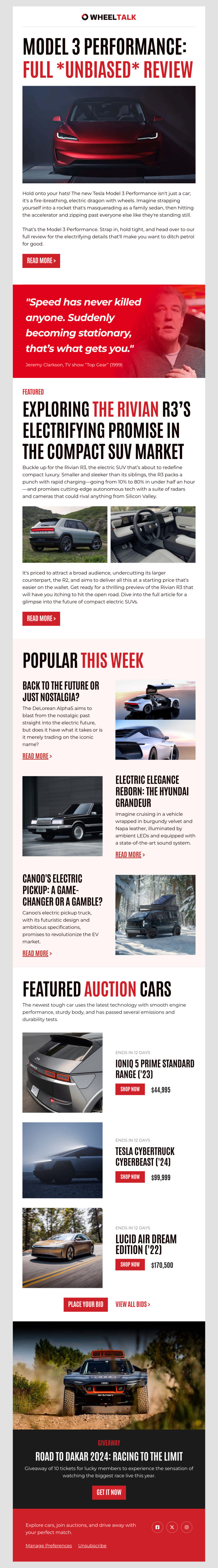 Free Automotive HTML Email Templates - Designmodo