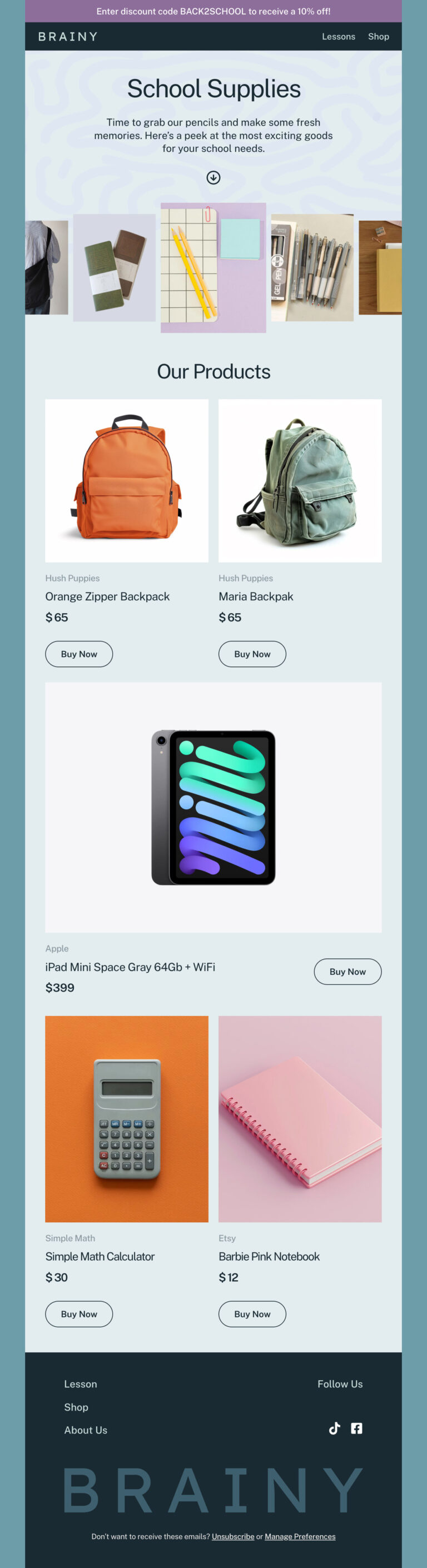 Free Html Email Templates By Designmodo
