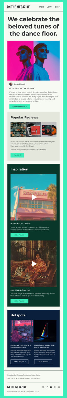 Free HTML Email Templates by Designmodo