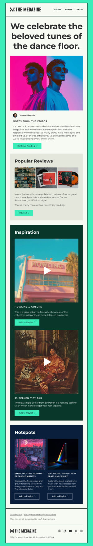 Free HTML Email Templates by Designmodo