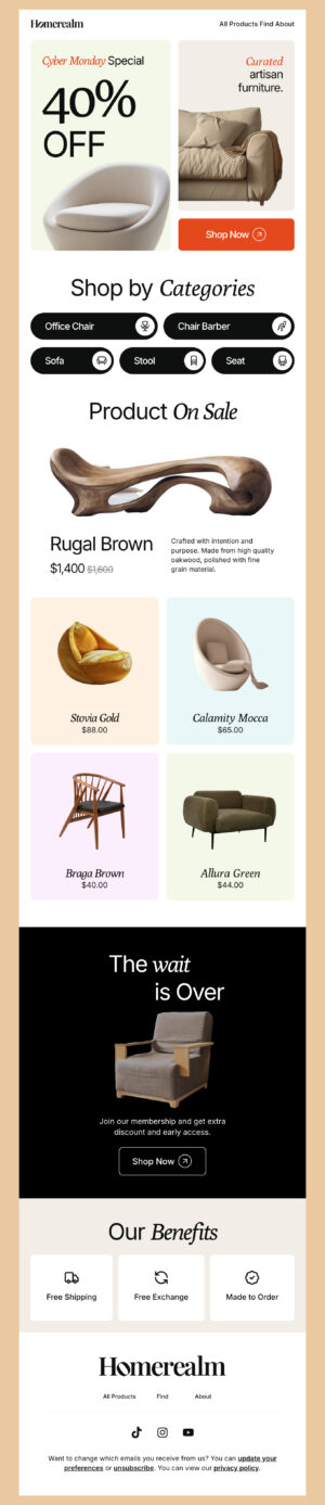 Free HTML Email Templates by Designmodo