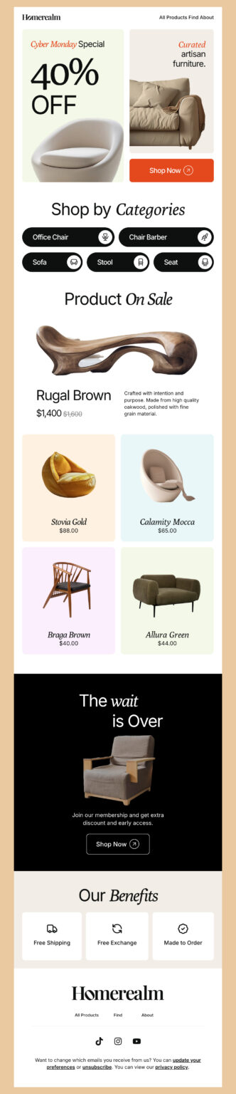 Free HTML Email Templates by Designmodo