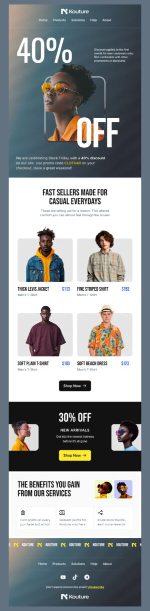 Free HTML Email Templates by Designmodo
