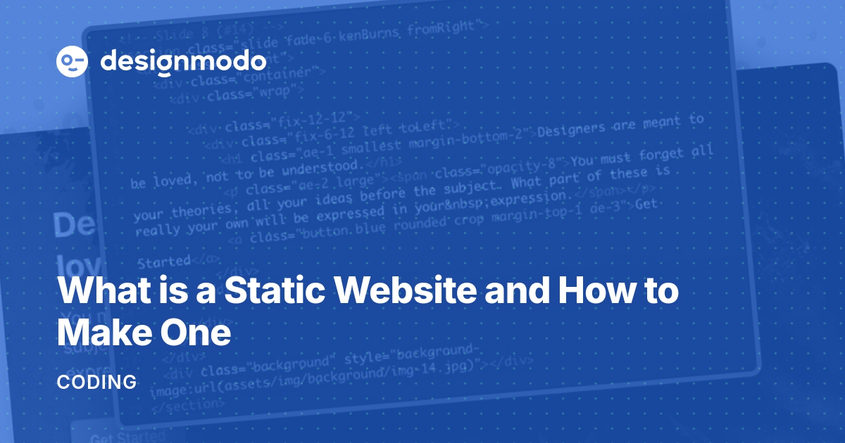 What is a Static Website and How to Make One