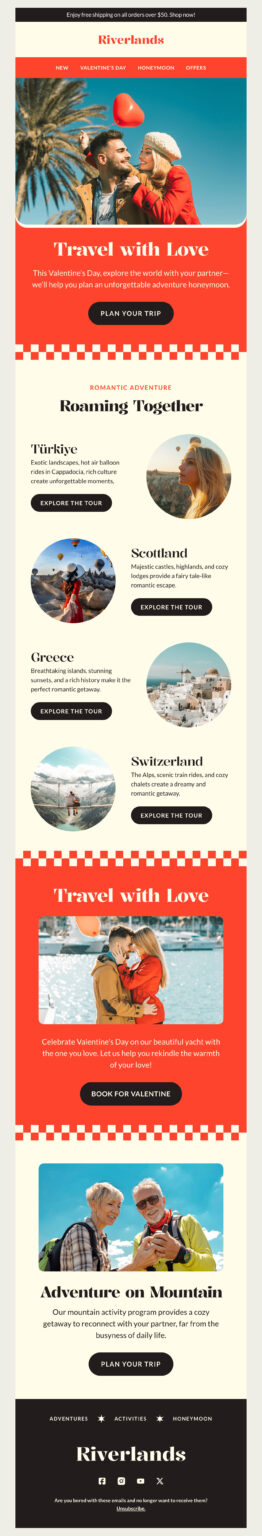 Free Travel HTML Email Templates - Designmodo