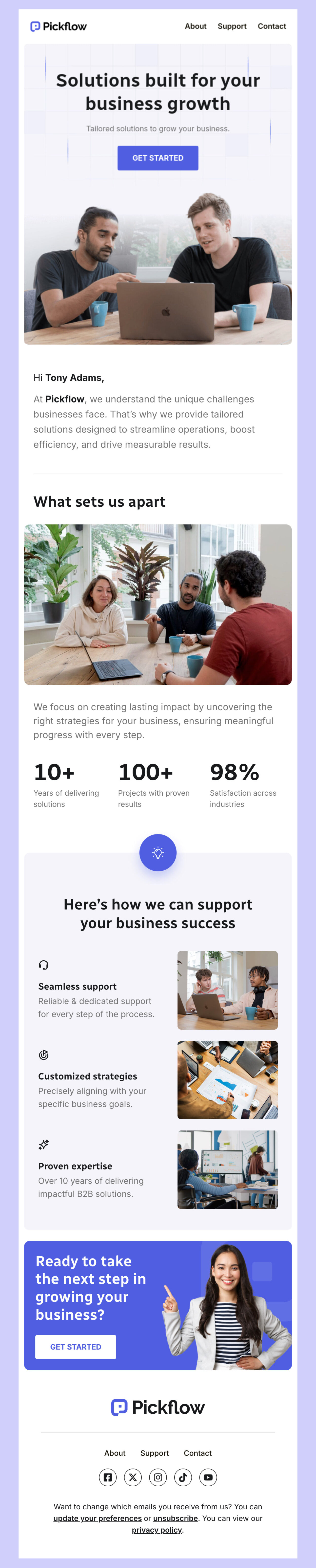 Free HTML Email Templates by Designmodo