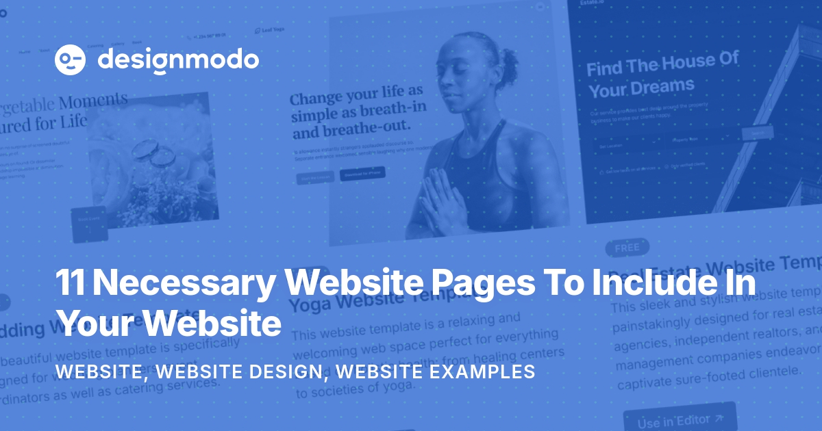 11 Necessary Website Pages To Include In Your Website