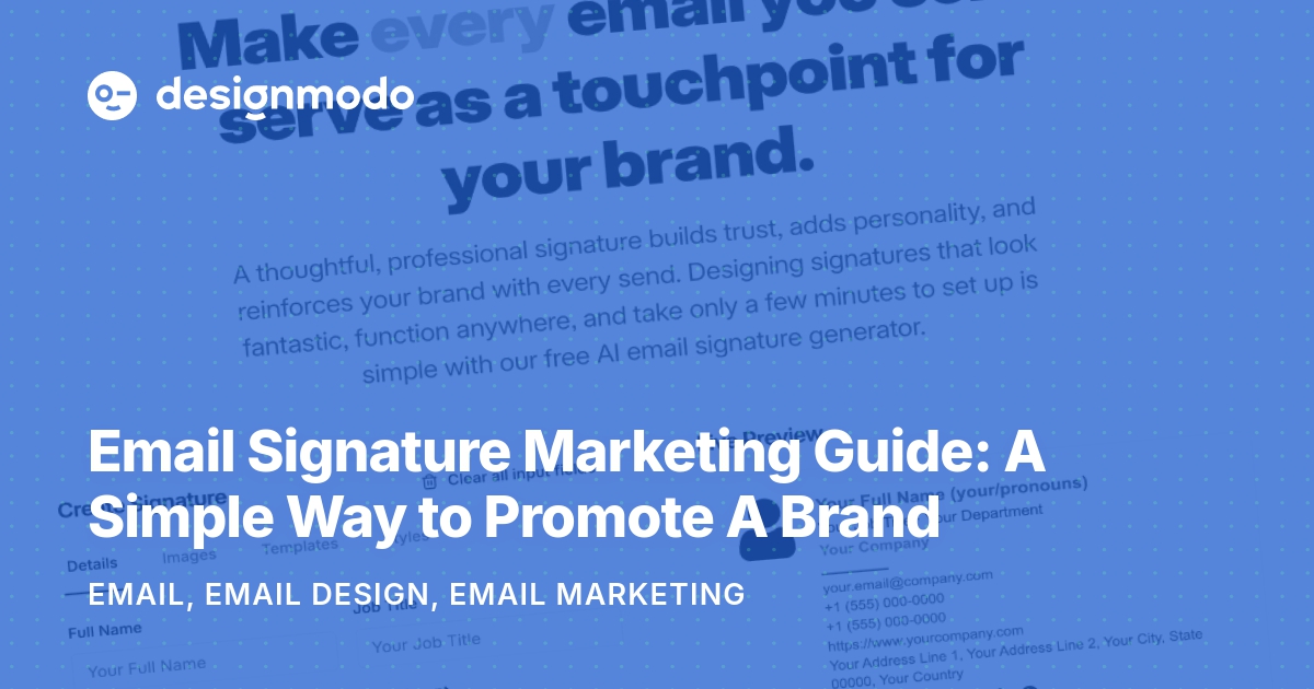 Email Signature Marketing Guide: A Simple Way to Promote A Brand