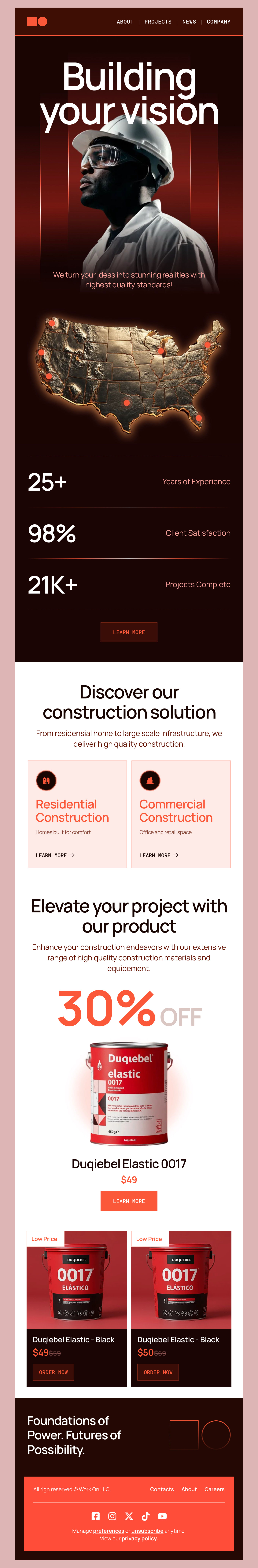 Performance Sportswear Email Template for Matchday Promotions