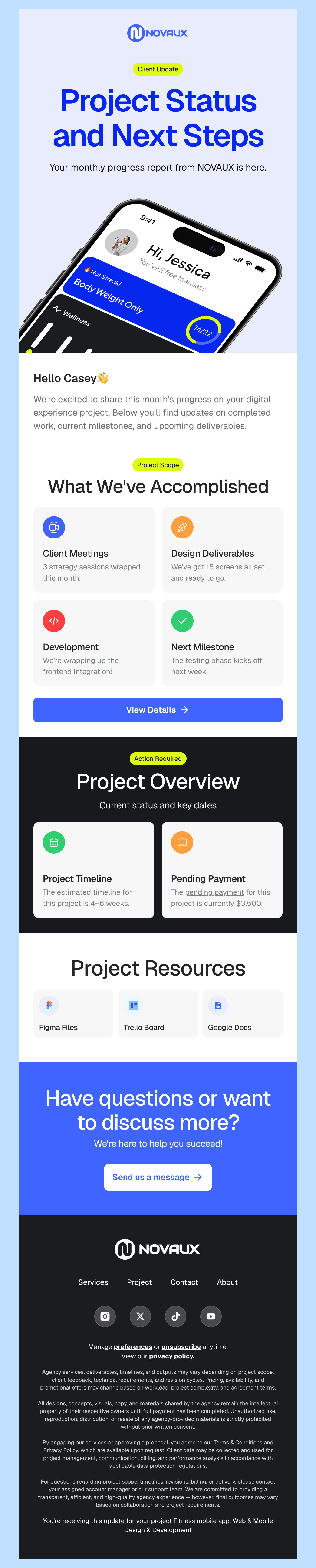 Credit Line Approval Email Template for Fintech Platforms