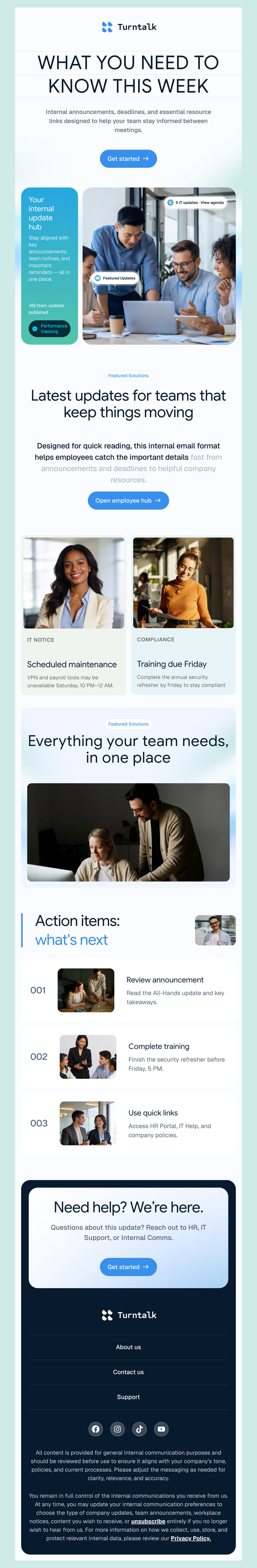 Free Mailchimp Email Templates - Designmodo