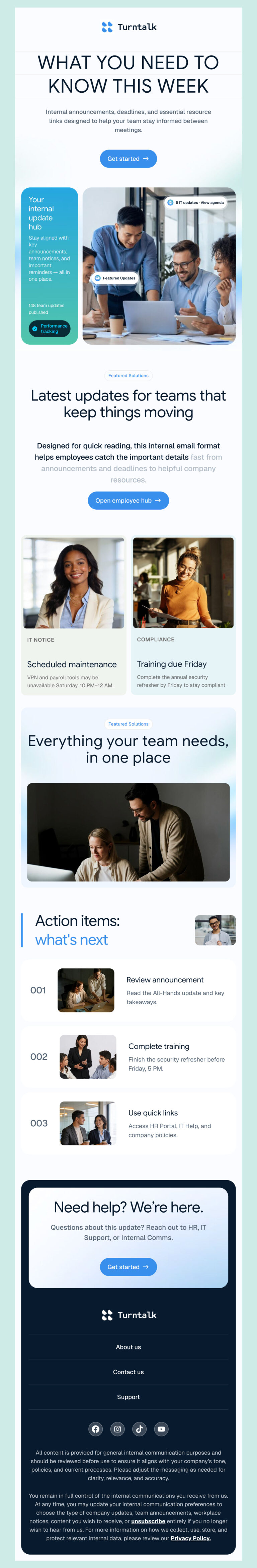 Free Mailchimp Email Templates - Designmodo
